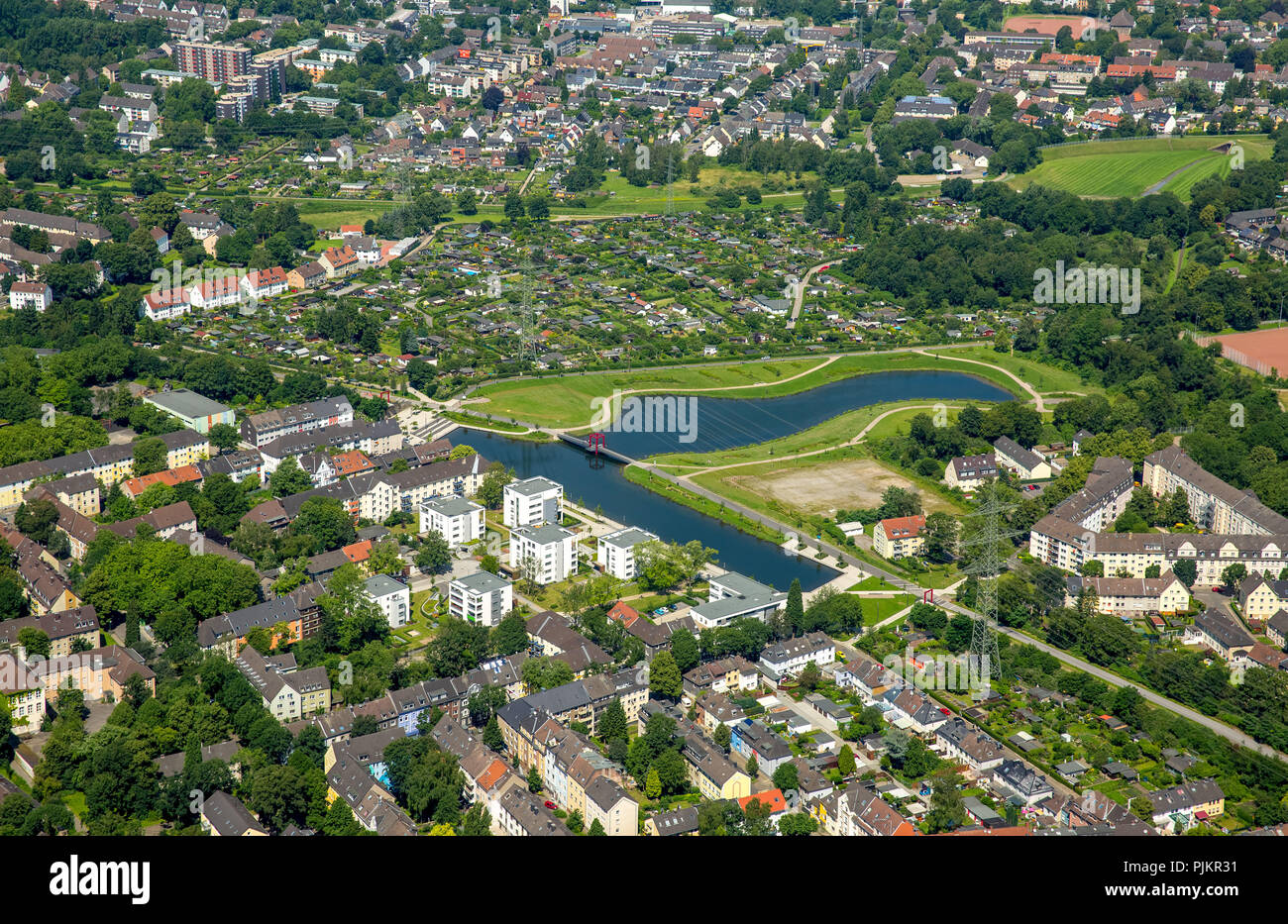 Niederfeldsee Altendorf, Essen, Ruhr area, North Rhine-Westphalia ...