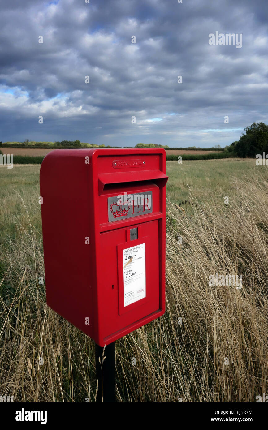 In the middle of nowhere a very remote Rural country Red Royal Mail ...