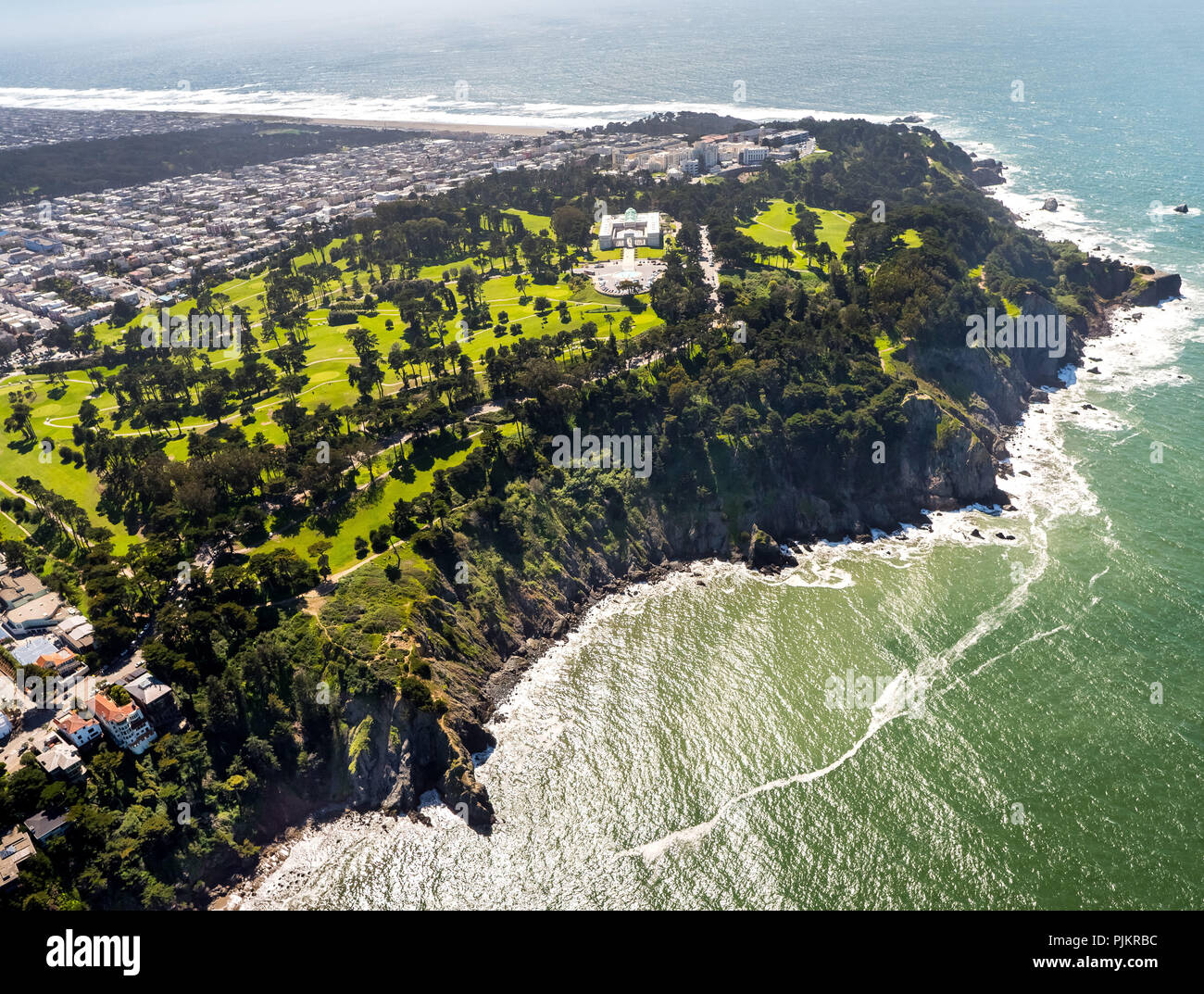 Aerial view of california pacific coast hi-res stock photography and ...