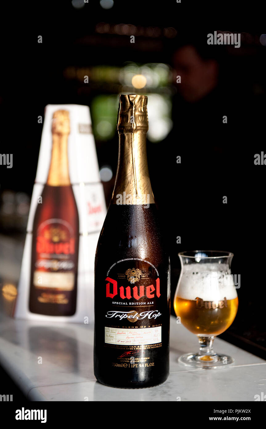 Product photo of the relaunched Duvel Tripel Hop beer by Duvel/Moortgat ...