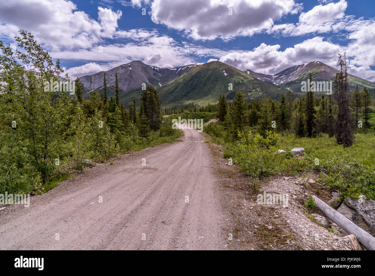 View along the Cassiar Highway, Northern British Columbia Stock Photo ...