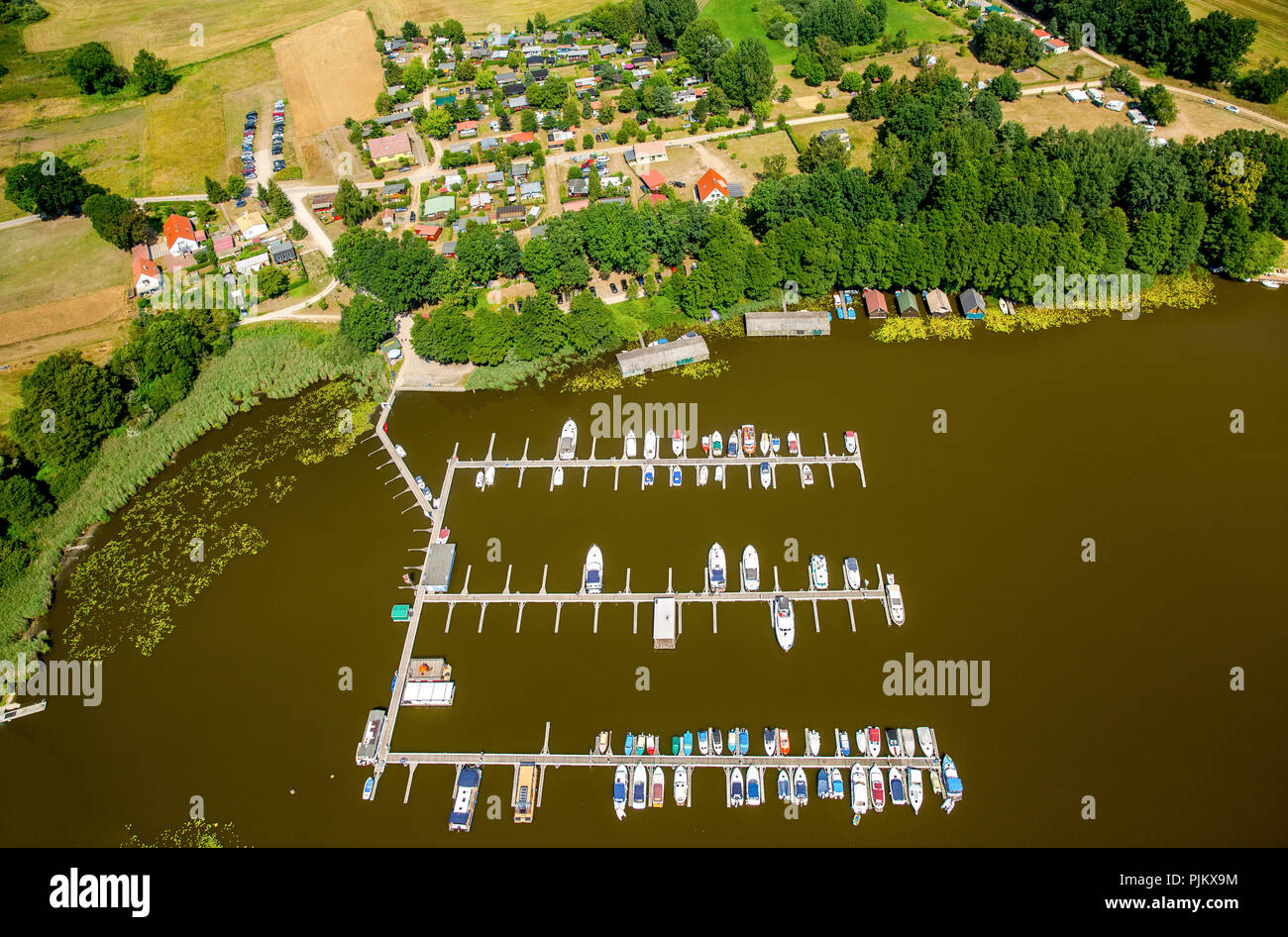 Buchholz with lake muritz and jetties hi-res stock photography and ...