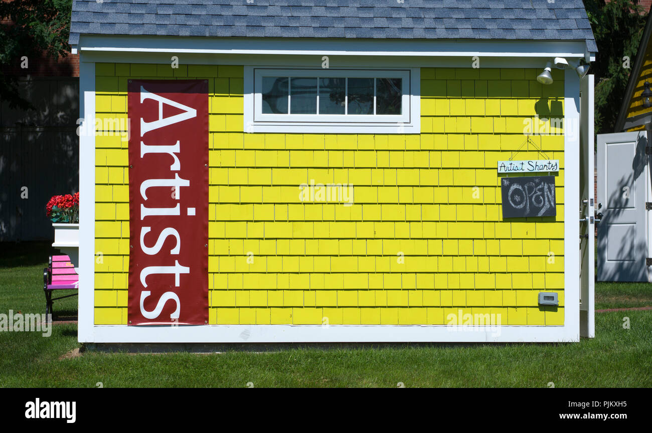 An artist's shack in Hyannis, Massachsetts, USA on Cape Cod Stock Photo ...