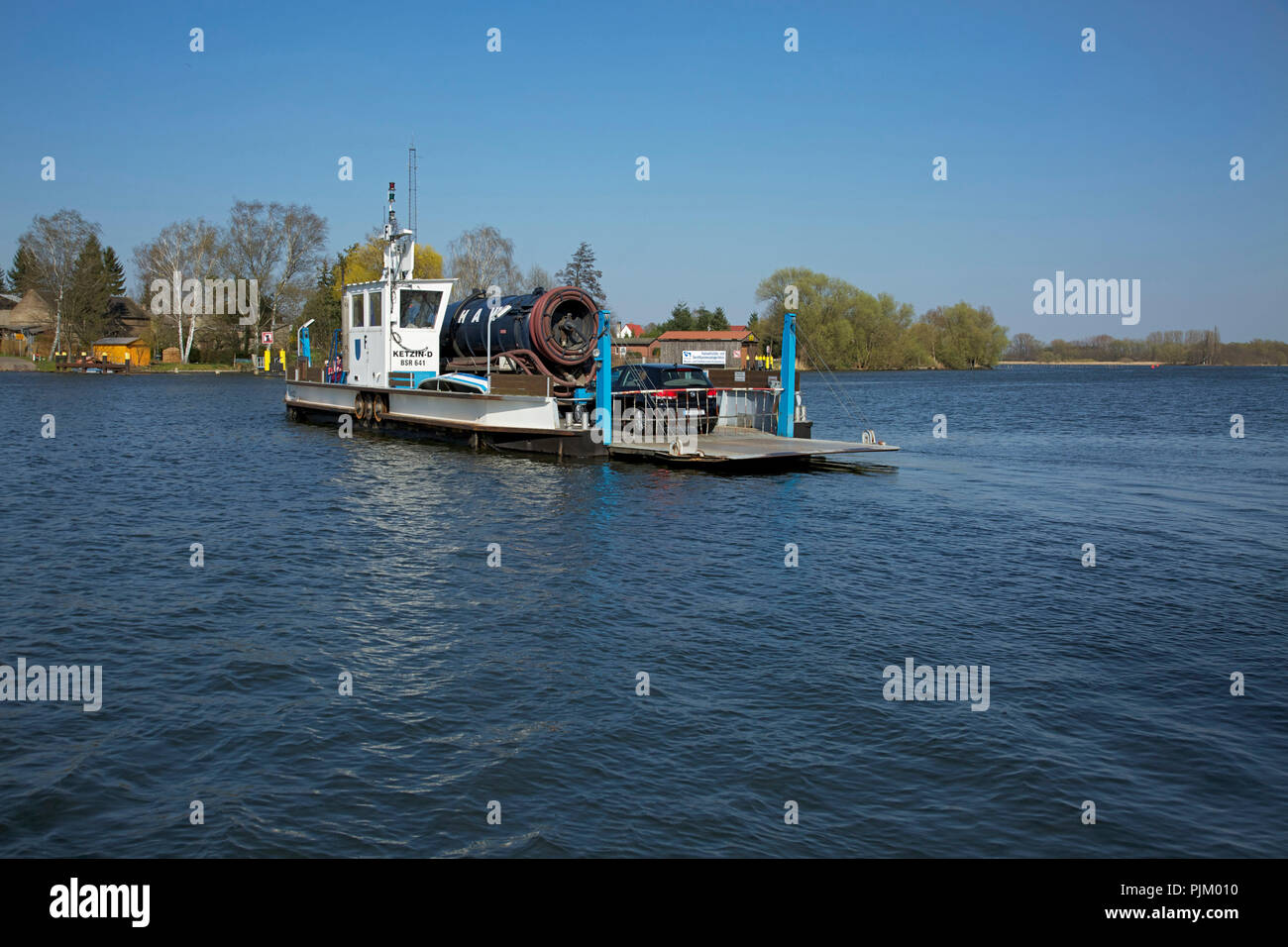 Ferry over the Havel at Ketzin Stock Photo - Alamy