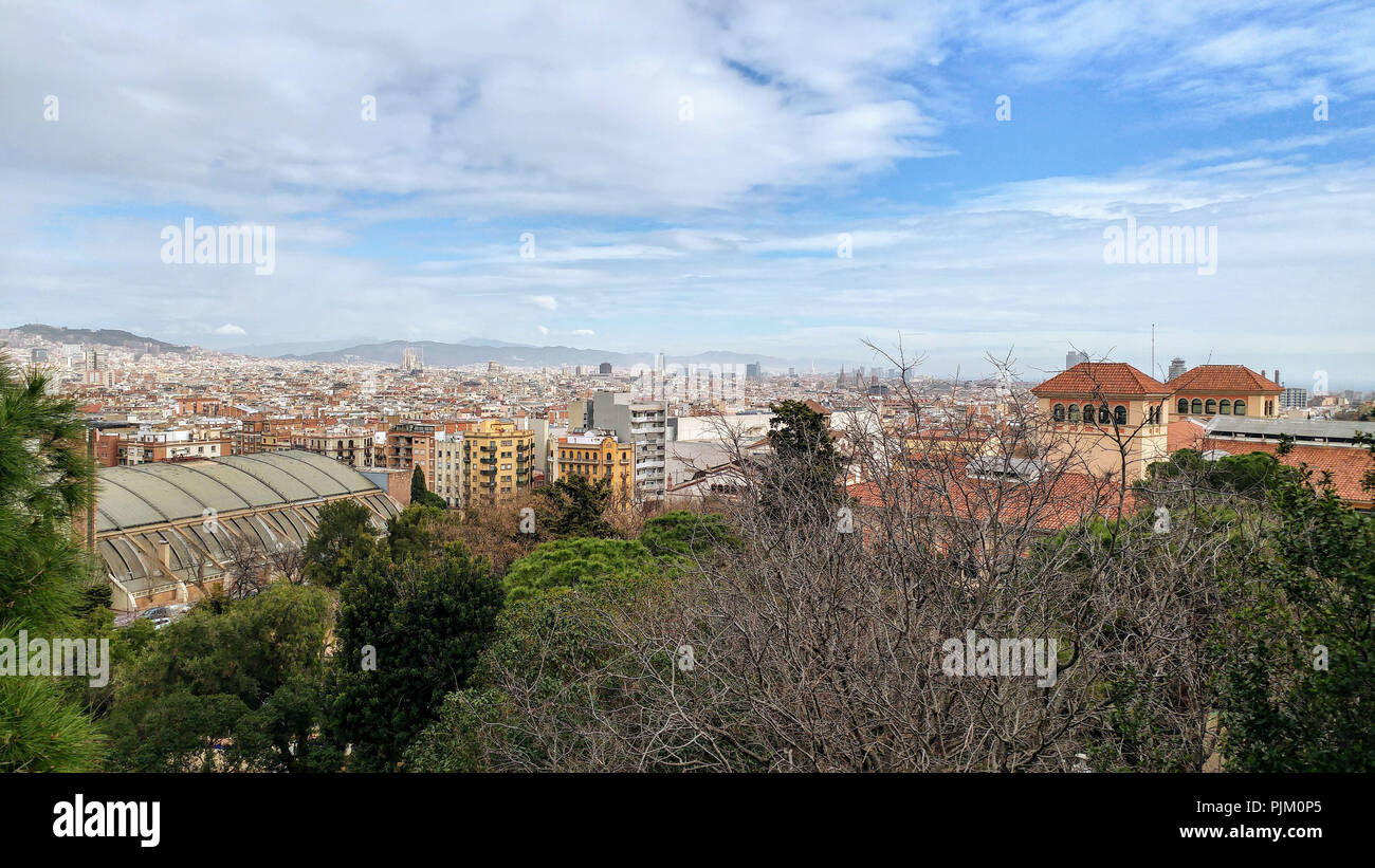 Barcelona wide view hi-res stock photography and images - Alamy