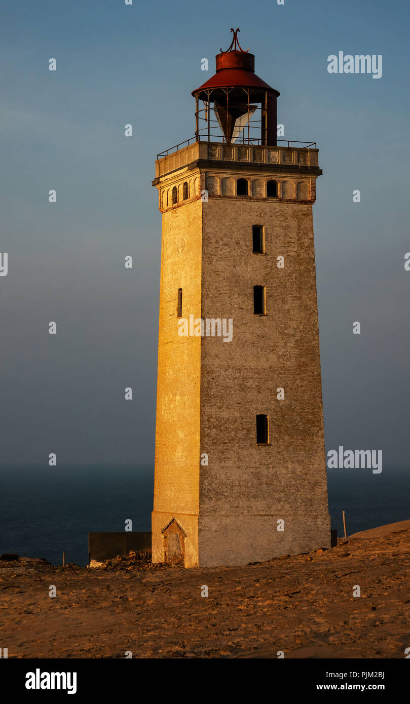 View of rubjerg knude lighthouse at north sea hi-res stock photography ...