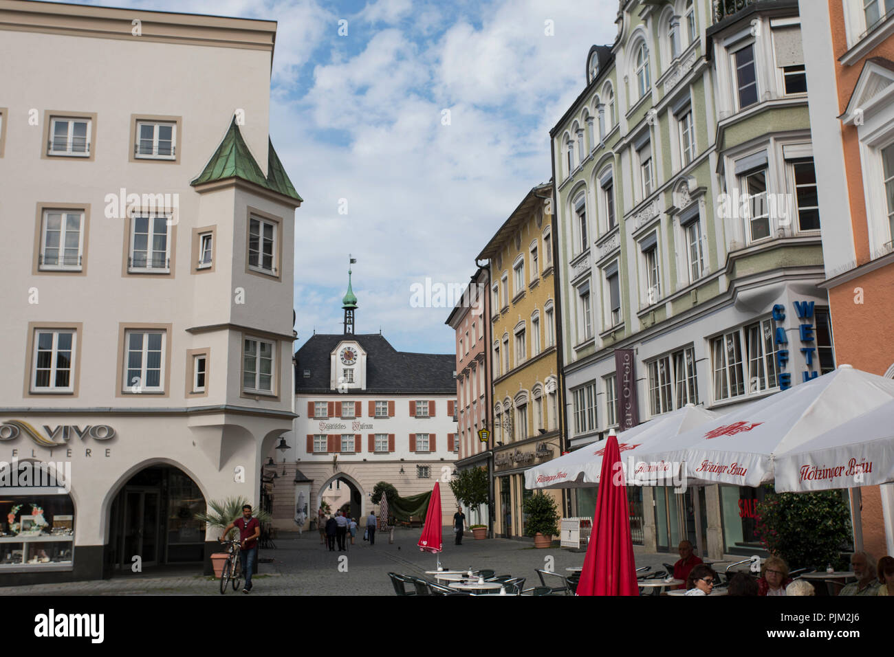 Max-Josefs-Platz, public ground, Rosenheim, Upper Bavaria, Bavaria ...