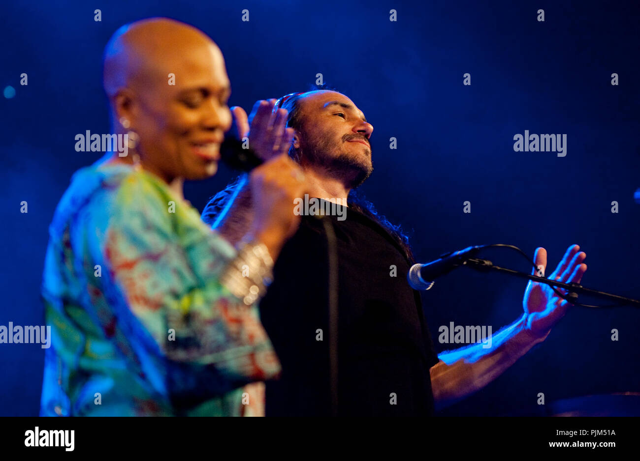 American jazz singer Dee Dee Bridgewater at the Jazz Middelheim ...