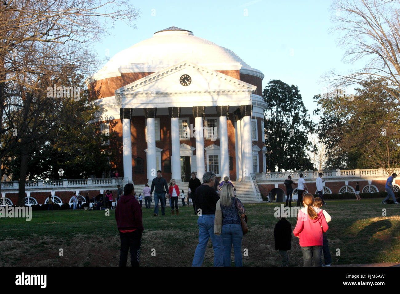 The Rotunda at University of Virginia, Charlottesville, VA, USA Stock ...