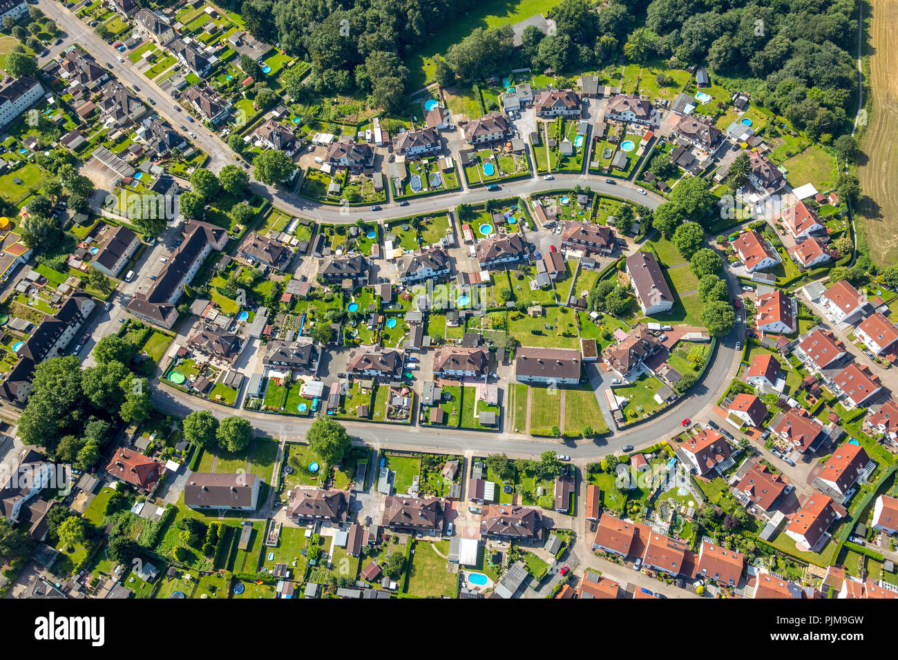 Lünen South Preußen colonies, colliery settlement for coal mine Preußen ...