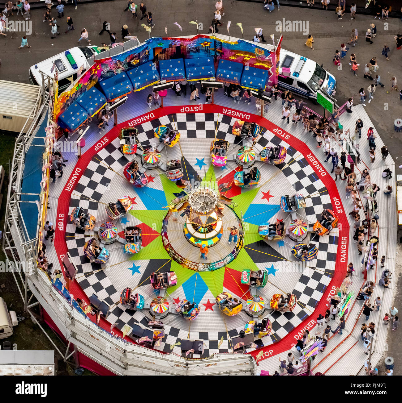 Cranger Kirmes 2016, largest funfair in the Ruhr area, Herne-Crange ...