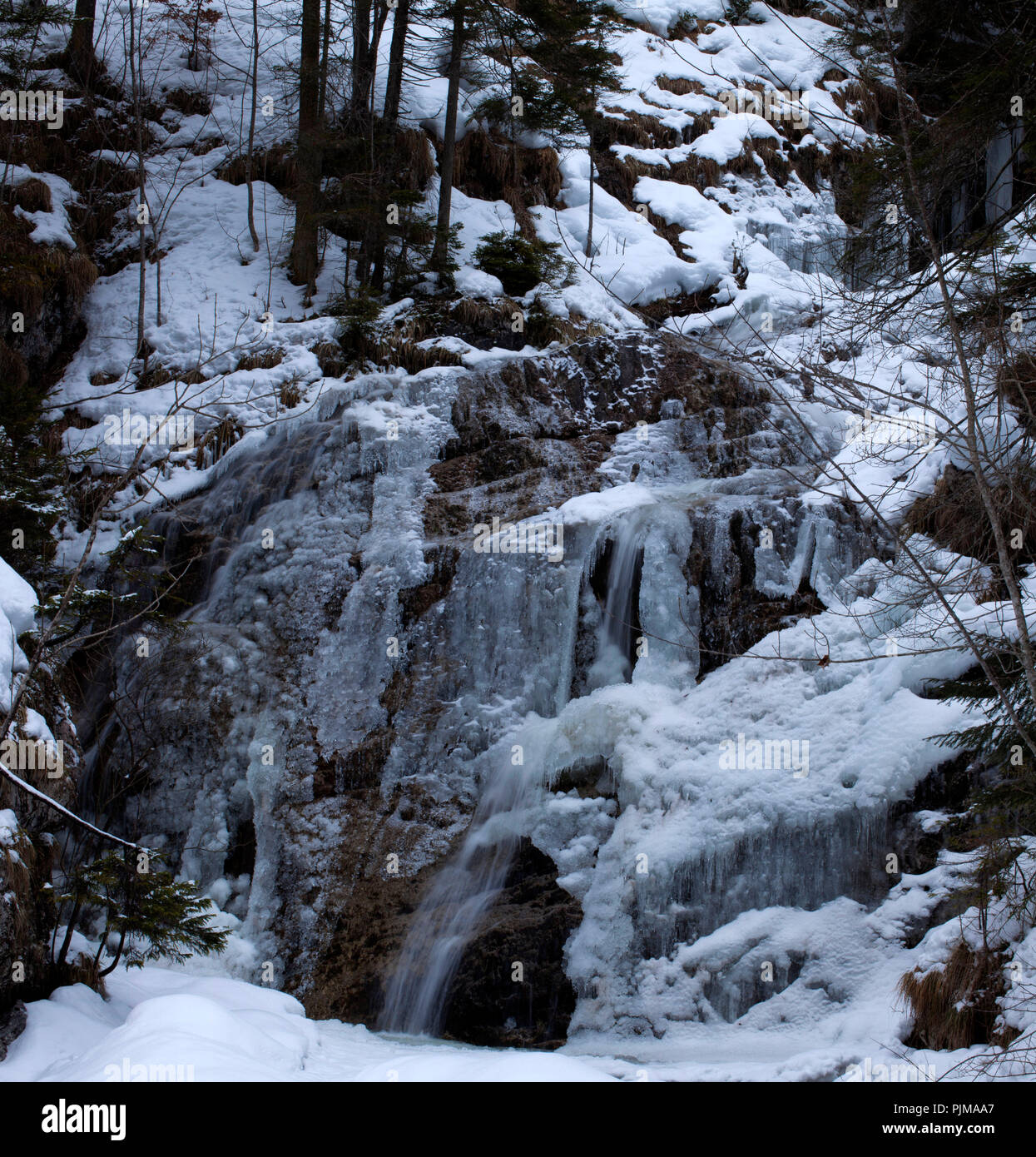 Alpine brook with ice and snow hi-res stock photography and images - Alamy