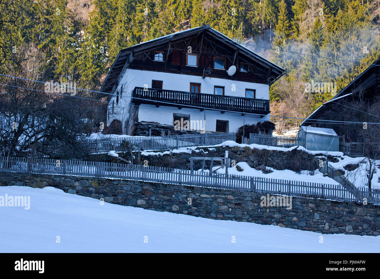 Farm in the South Tyrolean Ultental Stock Photo - Alamy