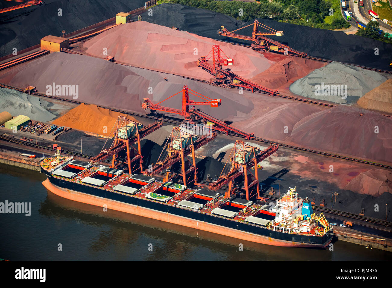 Aerial view of hansaport at hi-res stock photography and images - Alamy