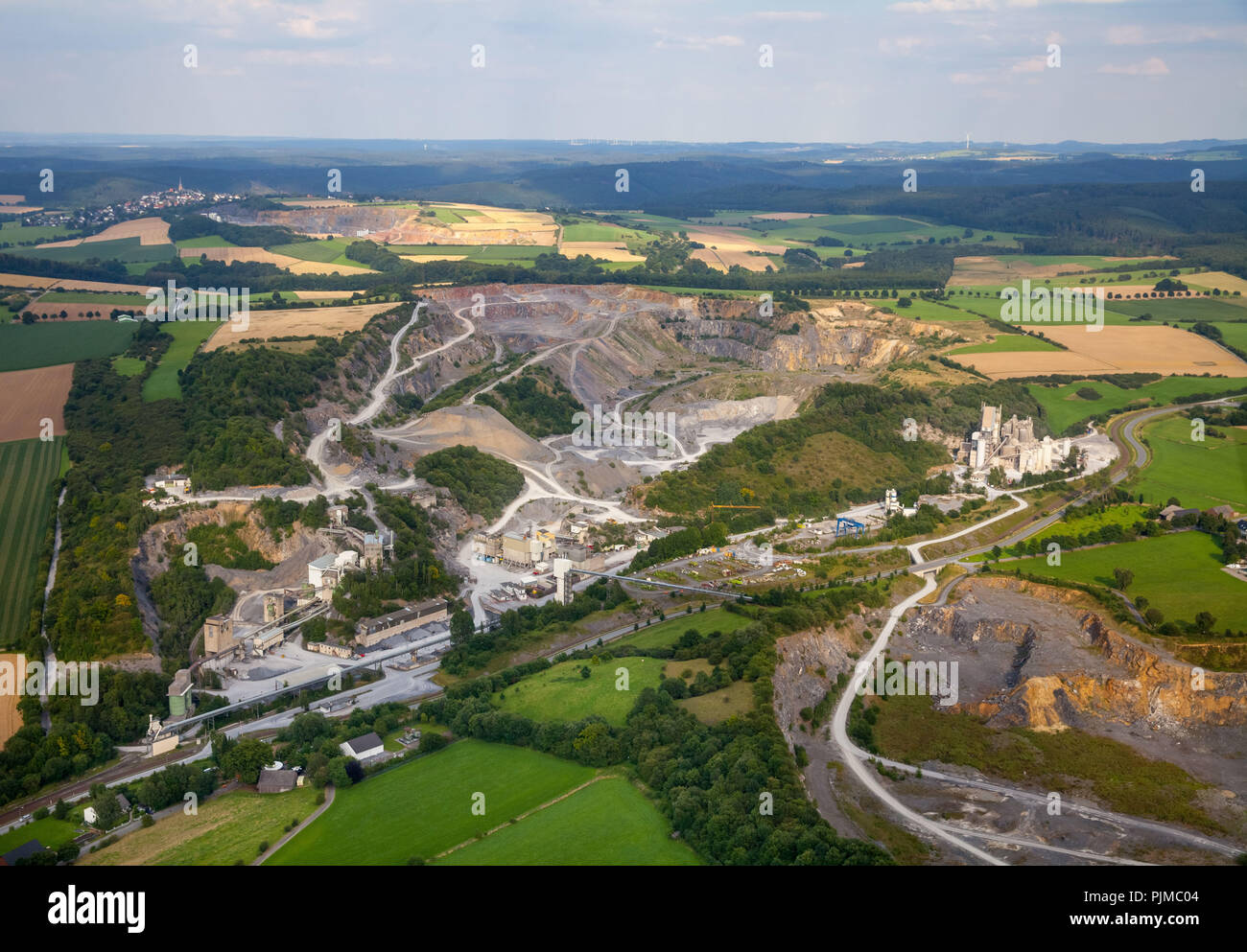 Warstein quarry, Warstein, district Soest, North Rhine-Westphalia ...