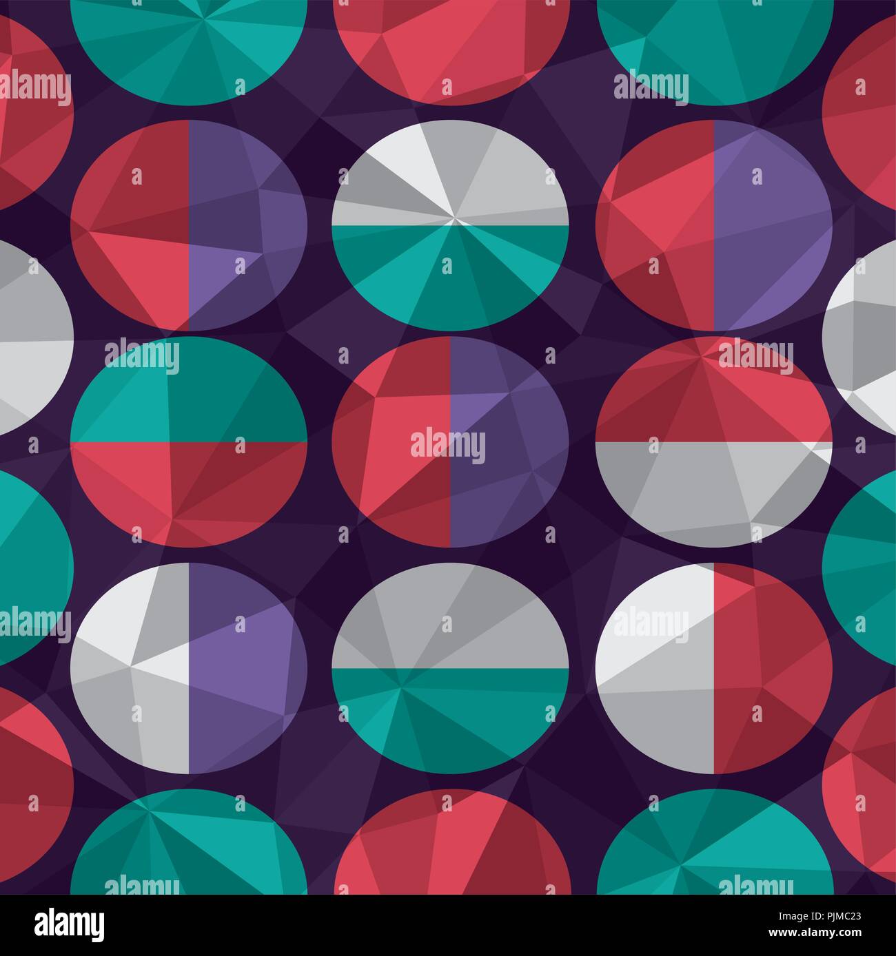 geometric figures and colors pattern background vector illustration ...