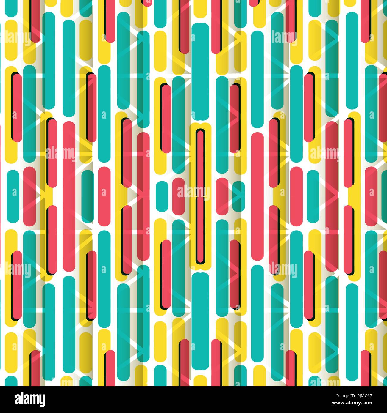 geometric figures and colors pattern background vector illustration ...