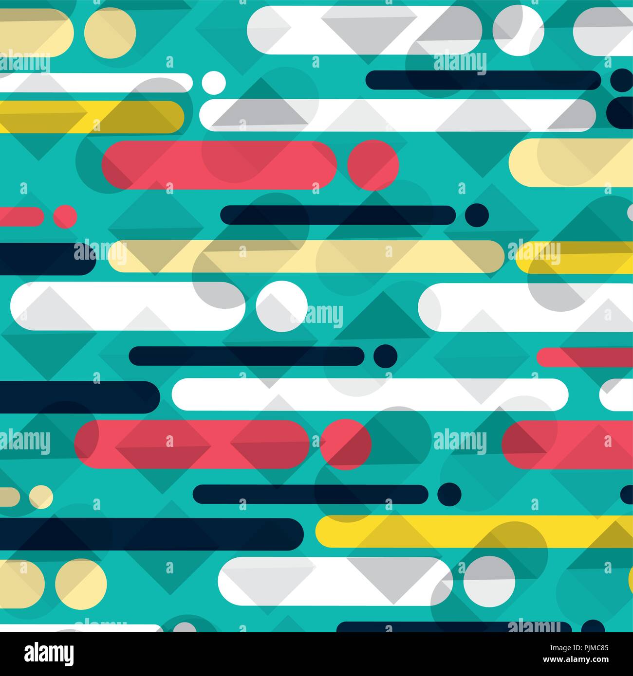 geometric figures and colors pattern background vector illustration ...