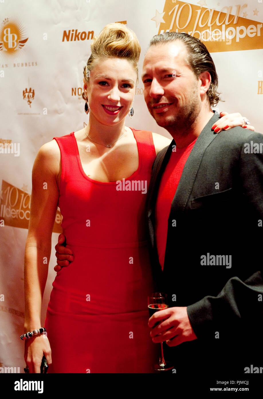 Flemish singer Natalia at the 10 Jaar De Rode Loper party in the Noxx ...