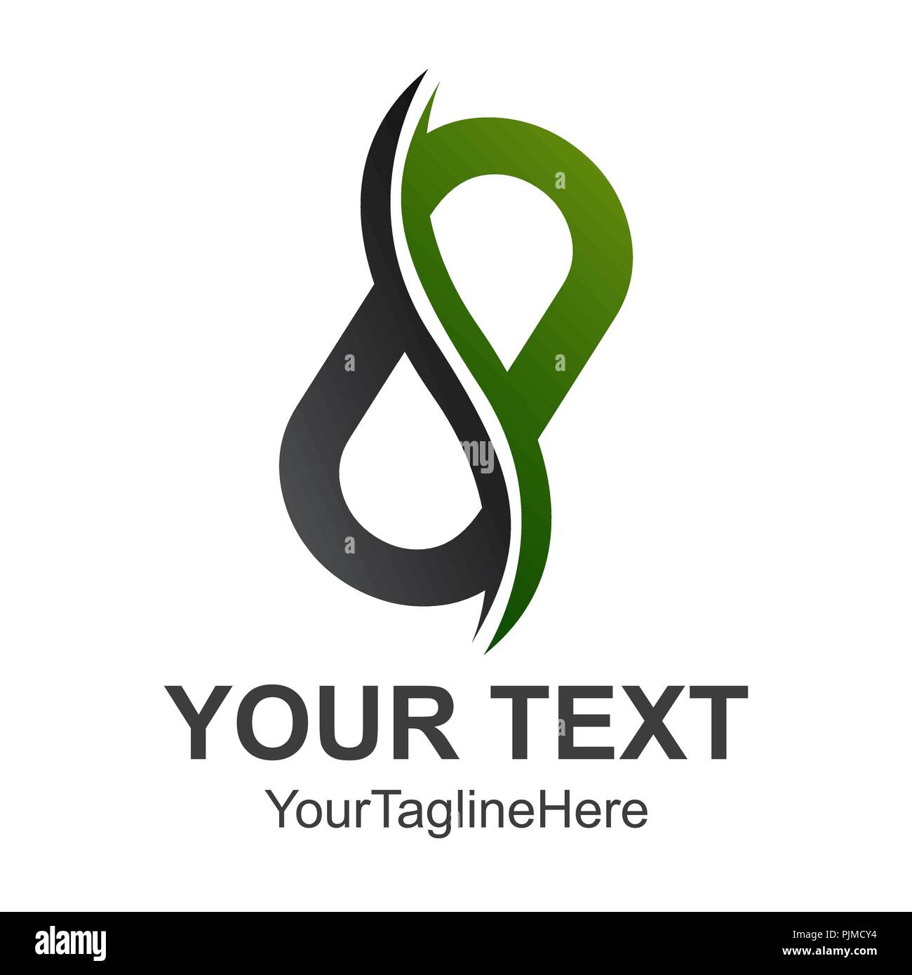 number eight 8 abstract logo vector design icon symbol Stock Vector ...