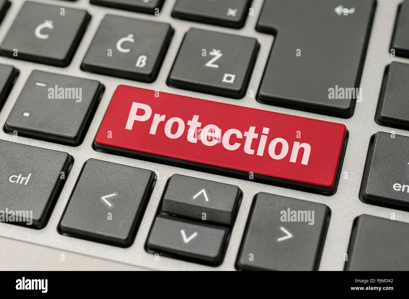Protect red button keyboard hi-res stock photography and images - Alamy