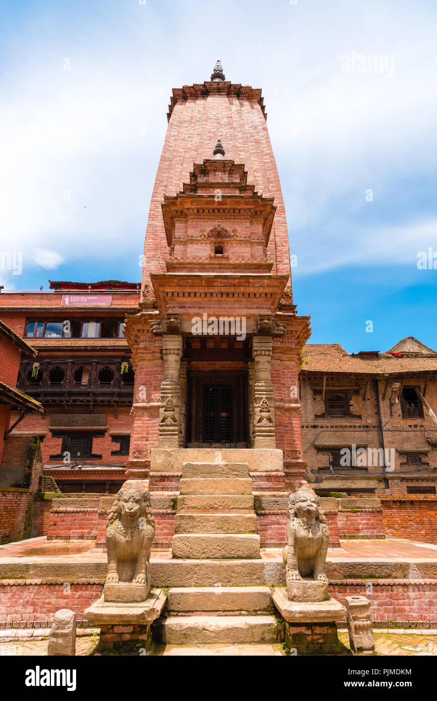 Bhaktapur, Nepal - July 16, 2018 : Traditional architecture in ...
