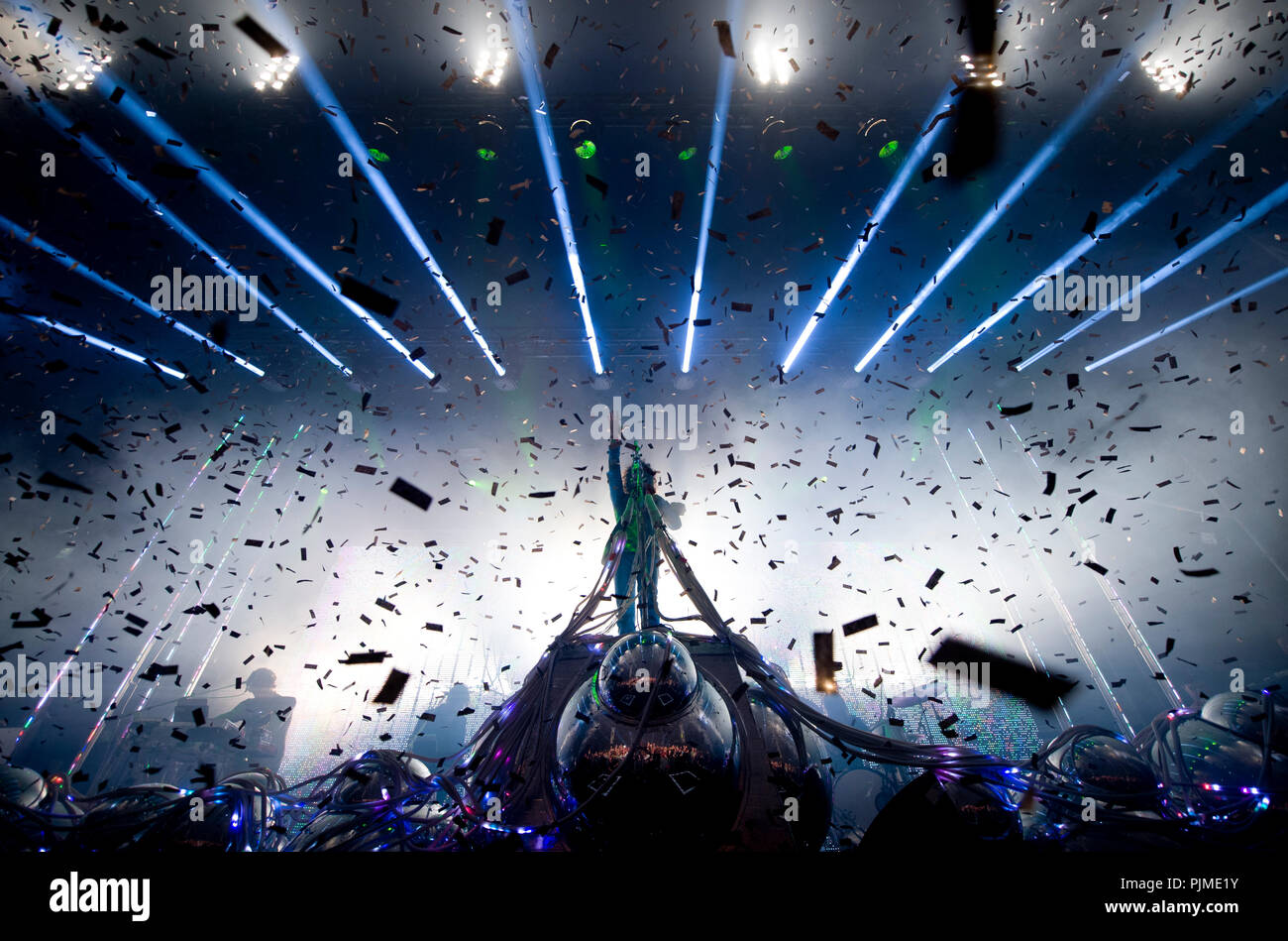American rock band The Flaming Lips in concert at the Crammerock ...