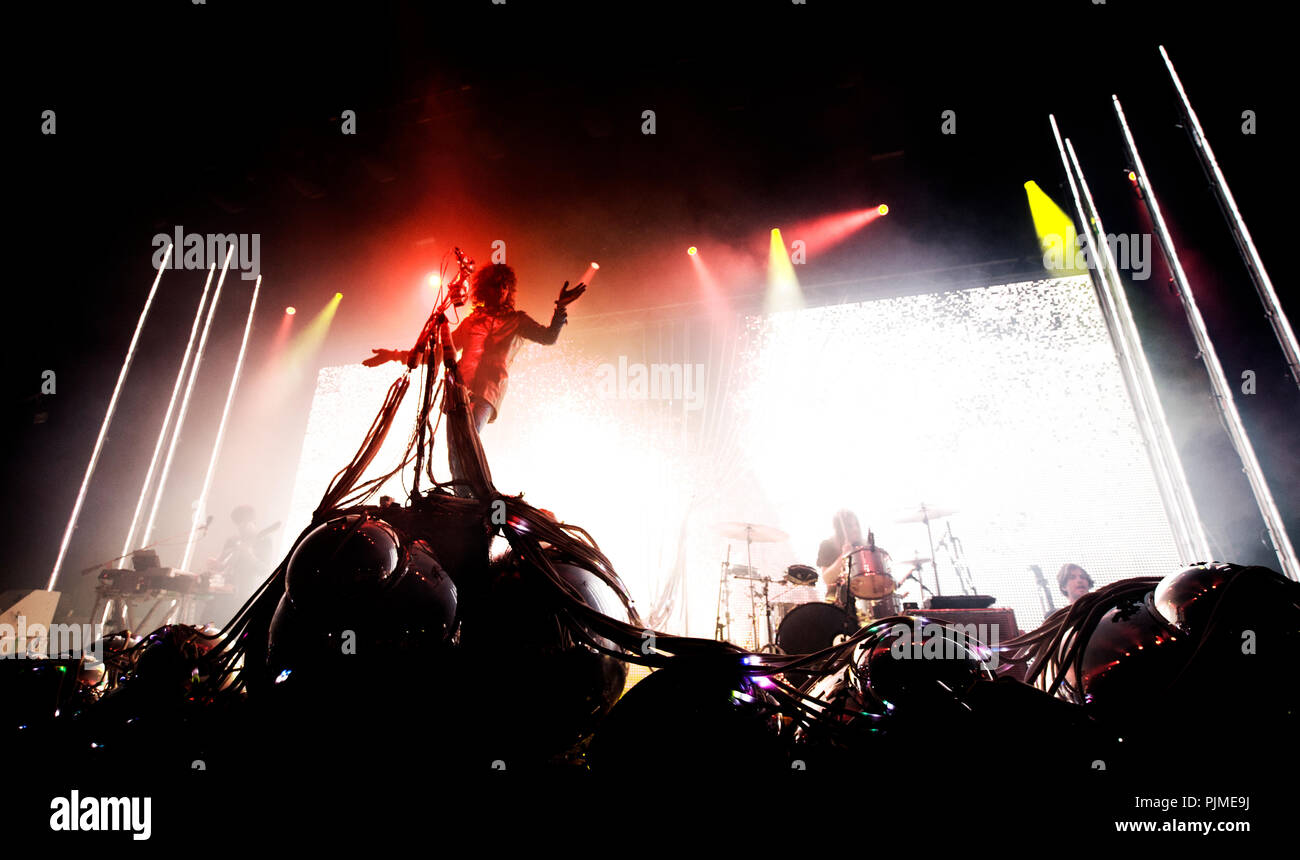 American rock band The Flaming Lips in concert at the Crammerock ...