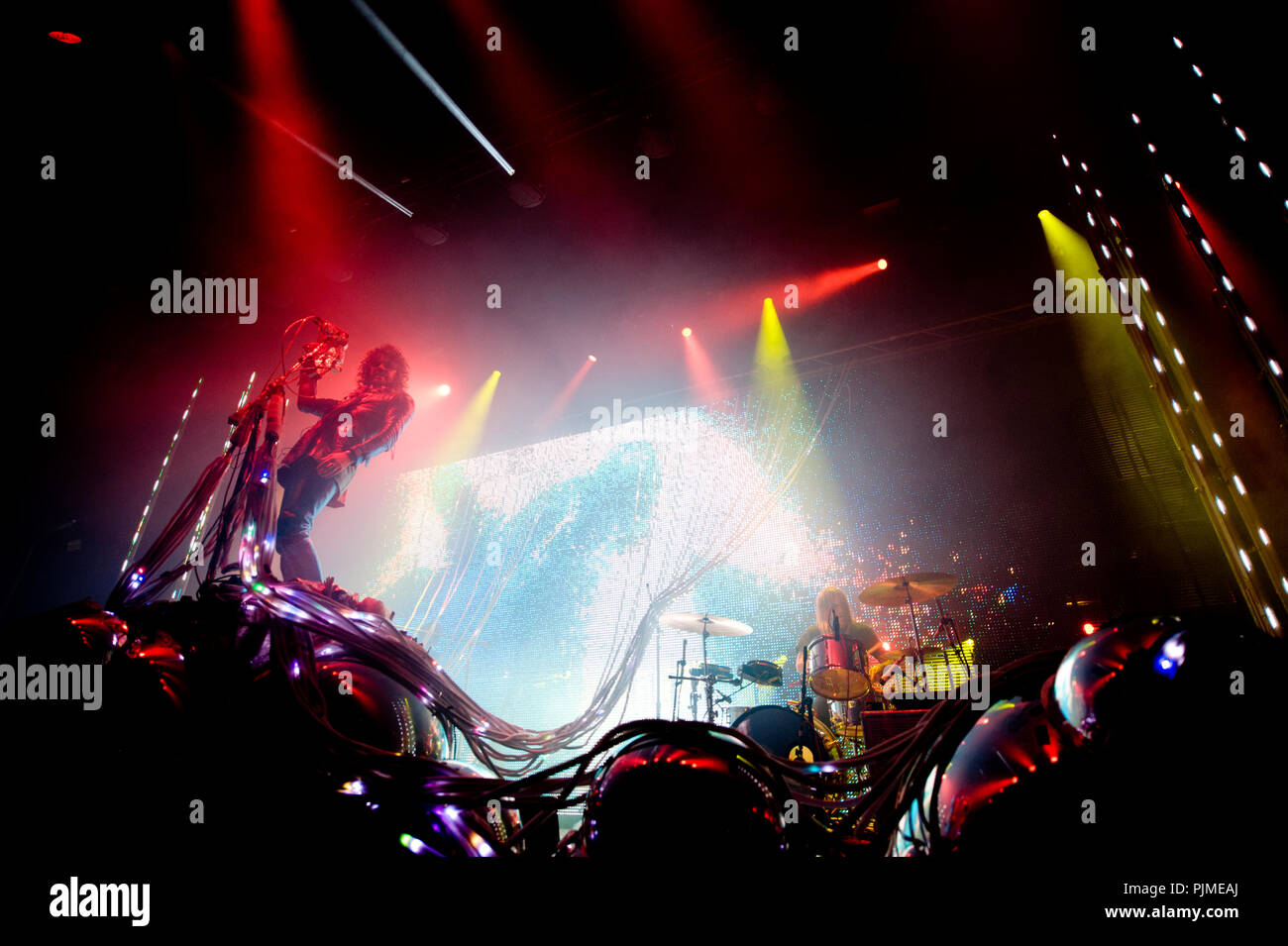 American rock band The Flaming Lips in concert at the Crammerock ...