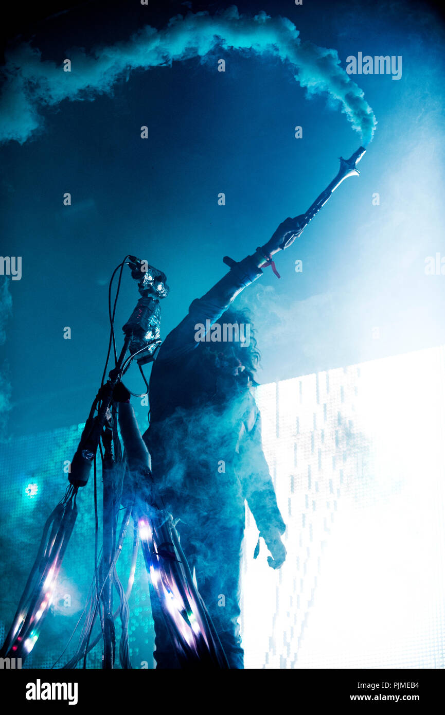 American rock band The Flaming Lips in concert at the Crammerock ...