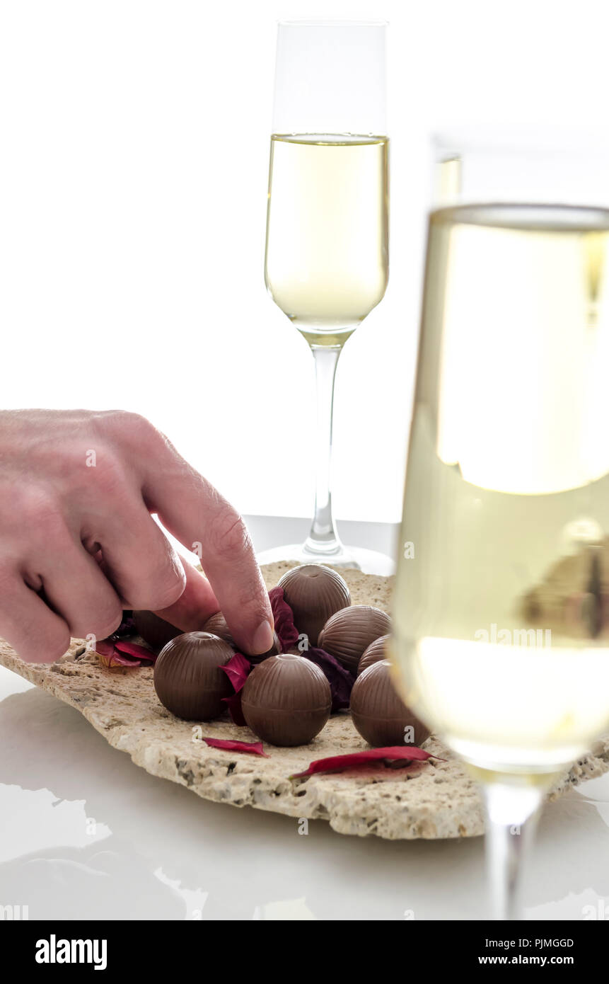 Man eating chocolate hi-res stock photography and images - Alamy