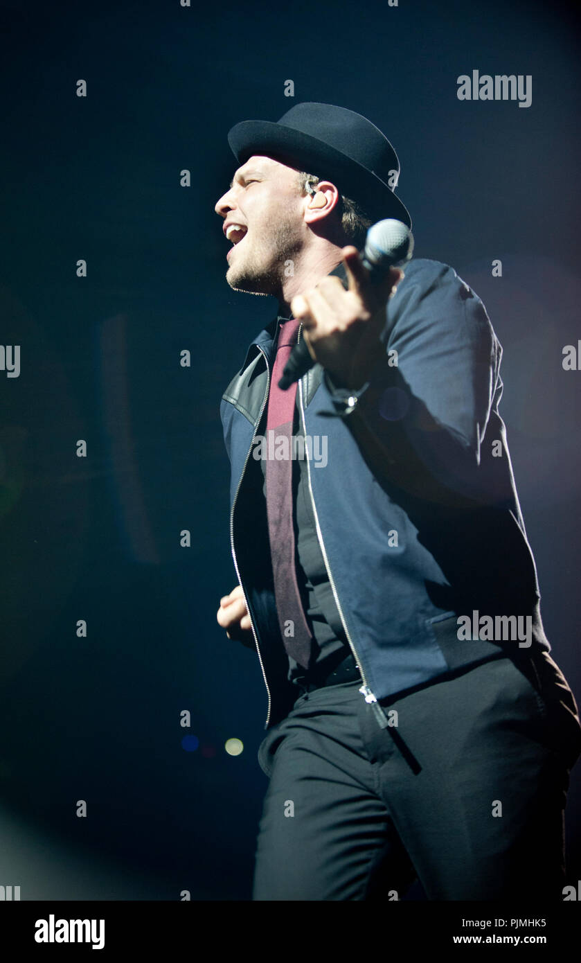 American musician and singer-songwriter Gavin DeGraw performing at the ...