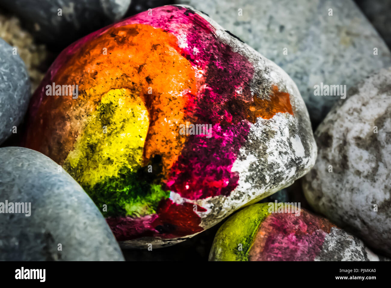 Stone painting - Abstract Art Stock Photo - Alamy