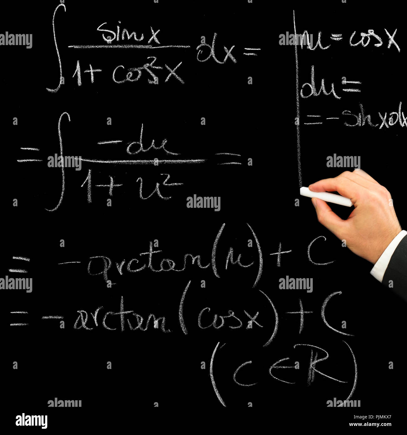 Mathematical equations hand hi-res stock photography and images - Alamy