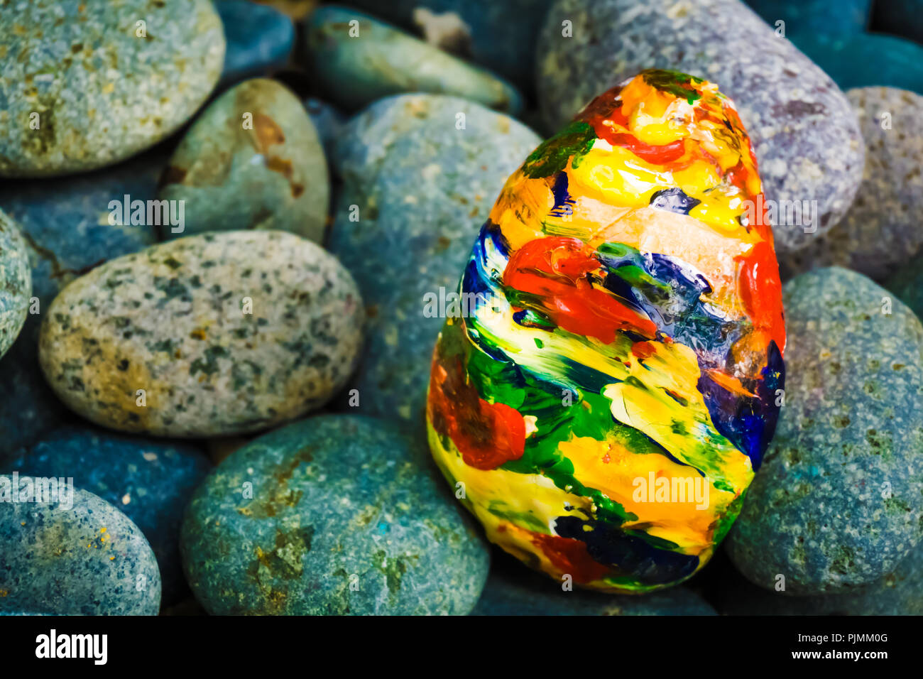 Stone painting - Abstract Art Stock Photo - Alamy