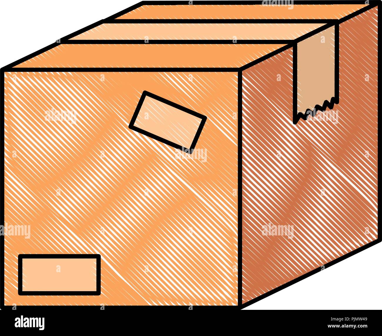 packing box carton icon Stock Vector Image & Art - Alamy