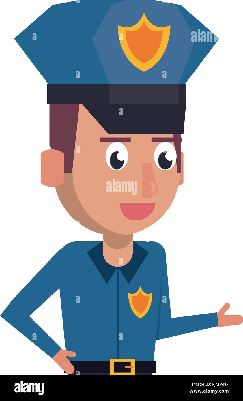 Police profile cartoon Stock Vector Image & Art - Alamy
