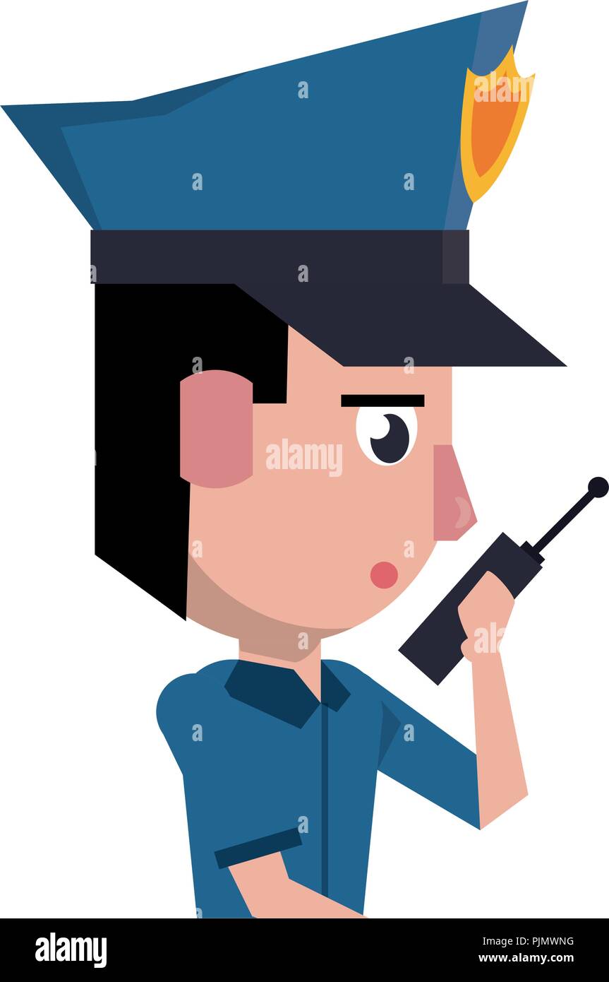 Police profile cartoon Stock Vector Image & Art - Alamy