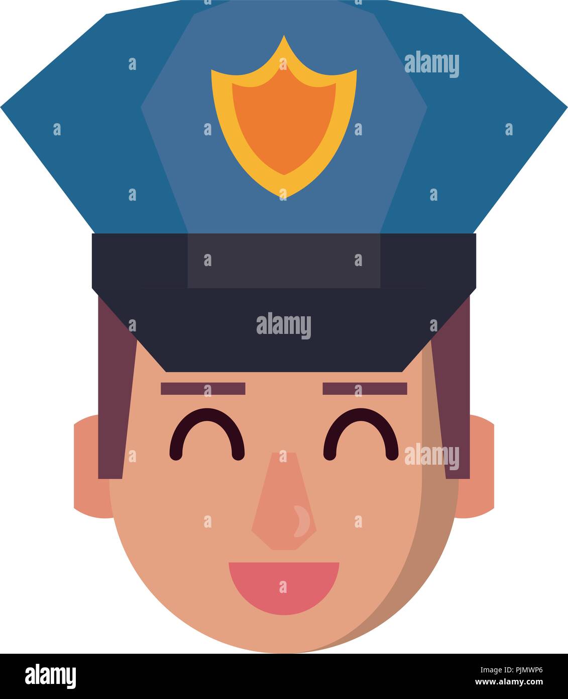 Police face cartoon Stock Vector Image & Art - Alamy