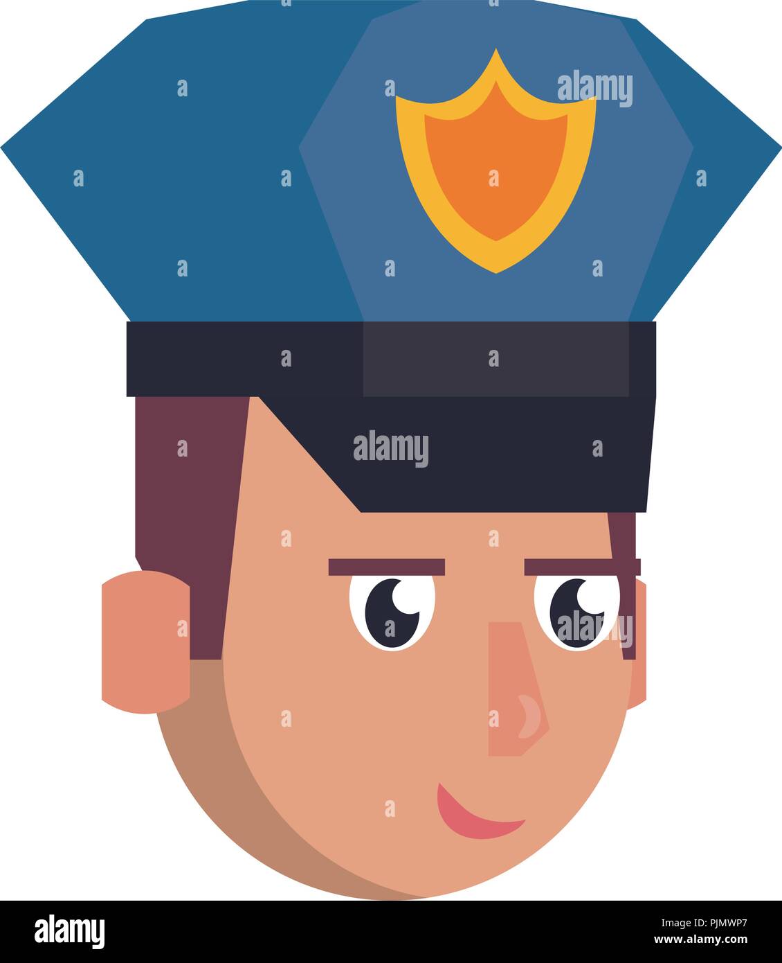 Police face cartoon Stock Vector Image & Art - Alamy