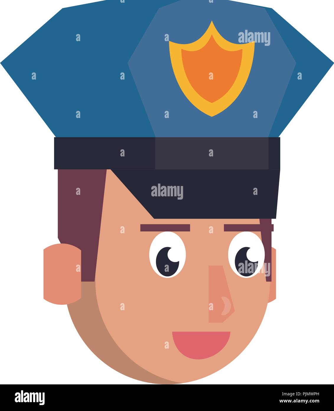 Police face cartoon Stock Vector Image & Art - Alamy