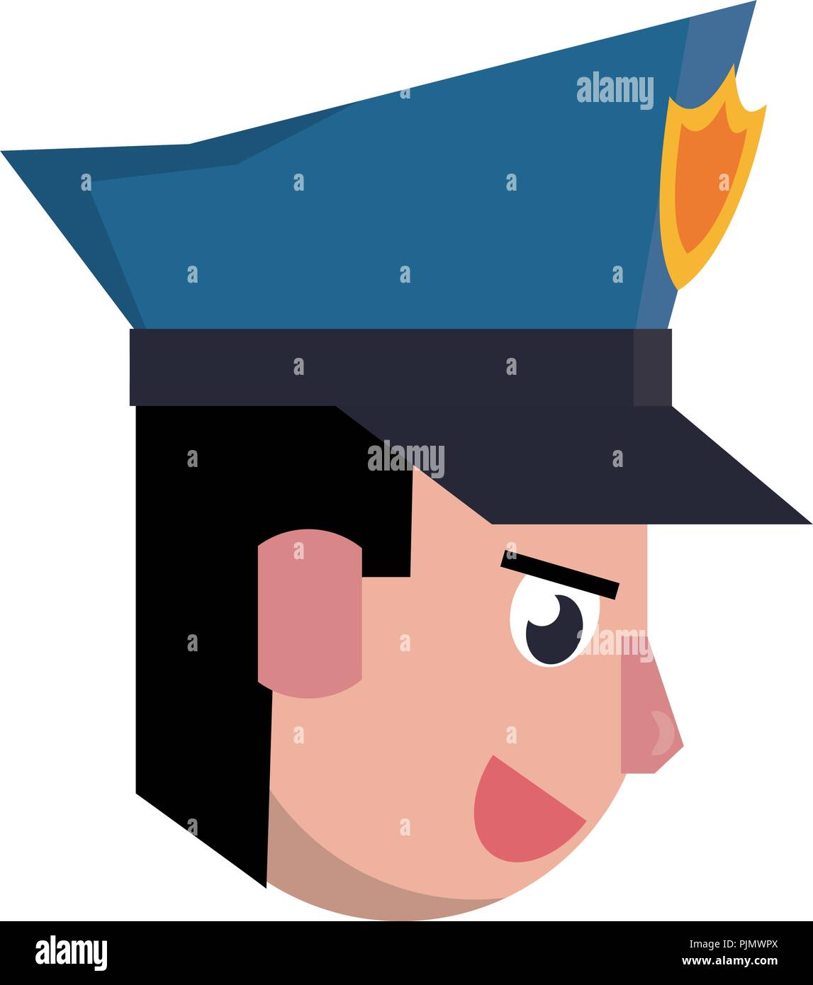 Police face cartoon Stock Vector Image & Art - Alamy