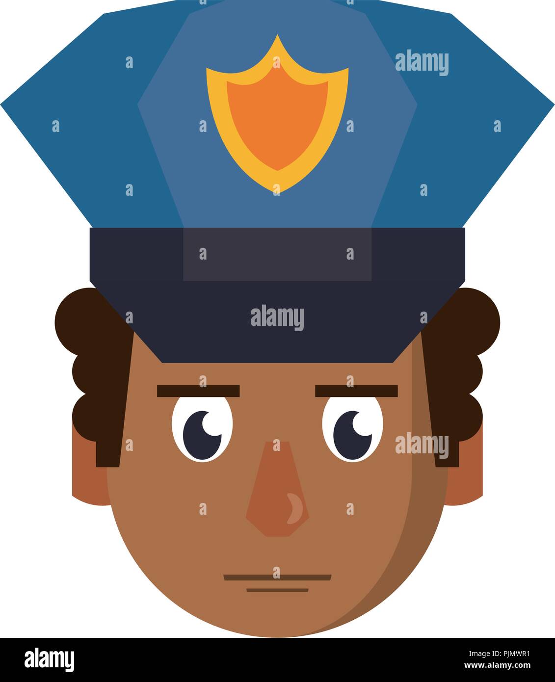 Police face Stock Vector Images - Alamy