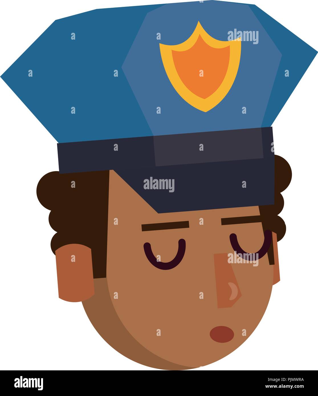 Police face cartoon Stock Vector Image & Art - Alamy