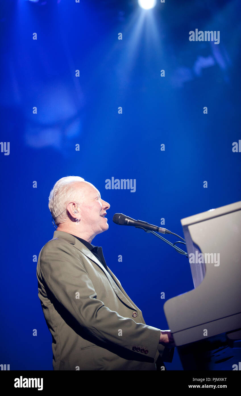 English musician and singer-songwriter Joe Jackson performing at the ...