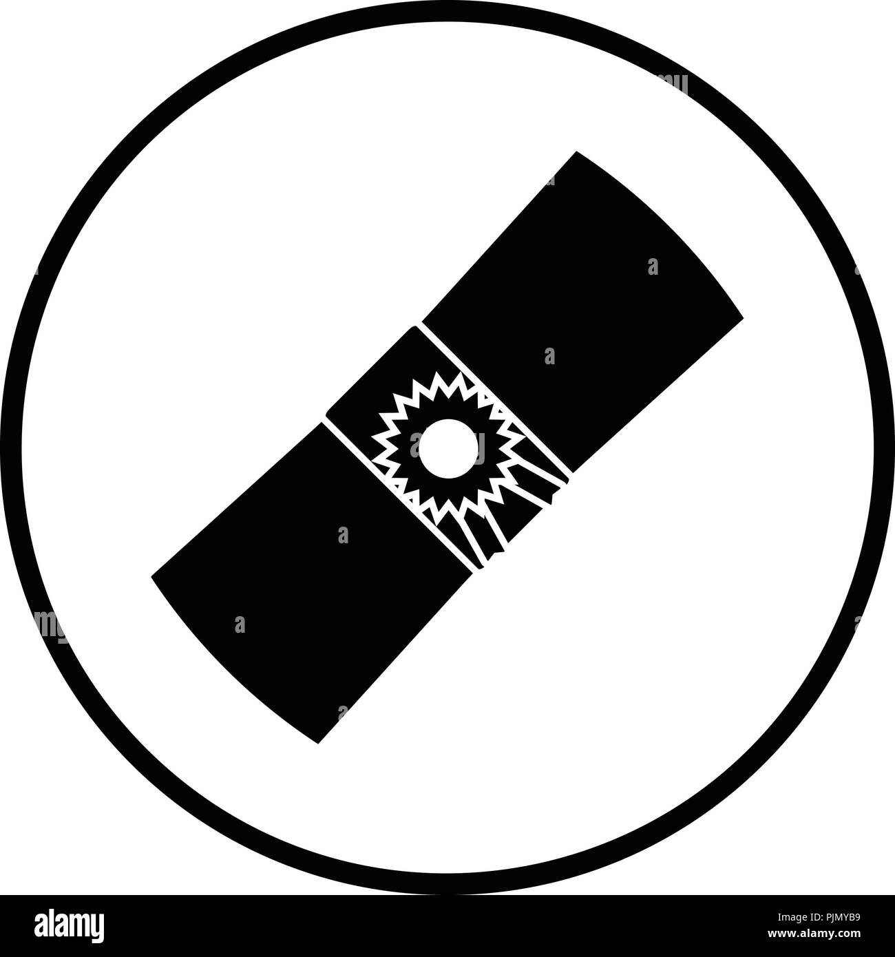 Diploma icon. Thin circle design. Vector illustration Stock Vector ...