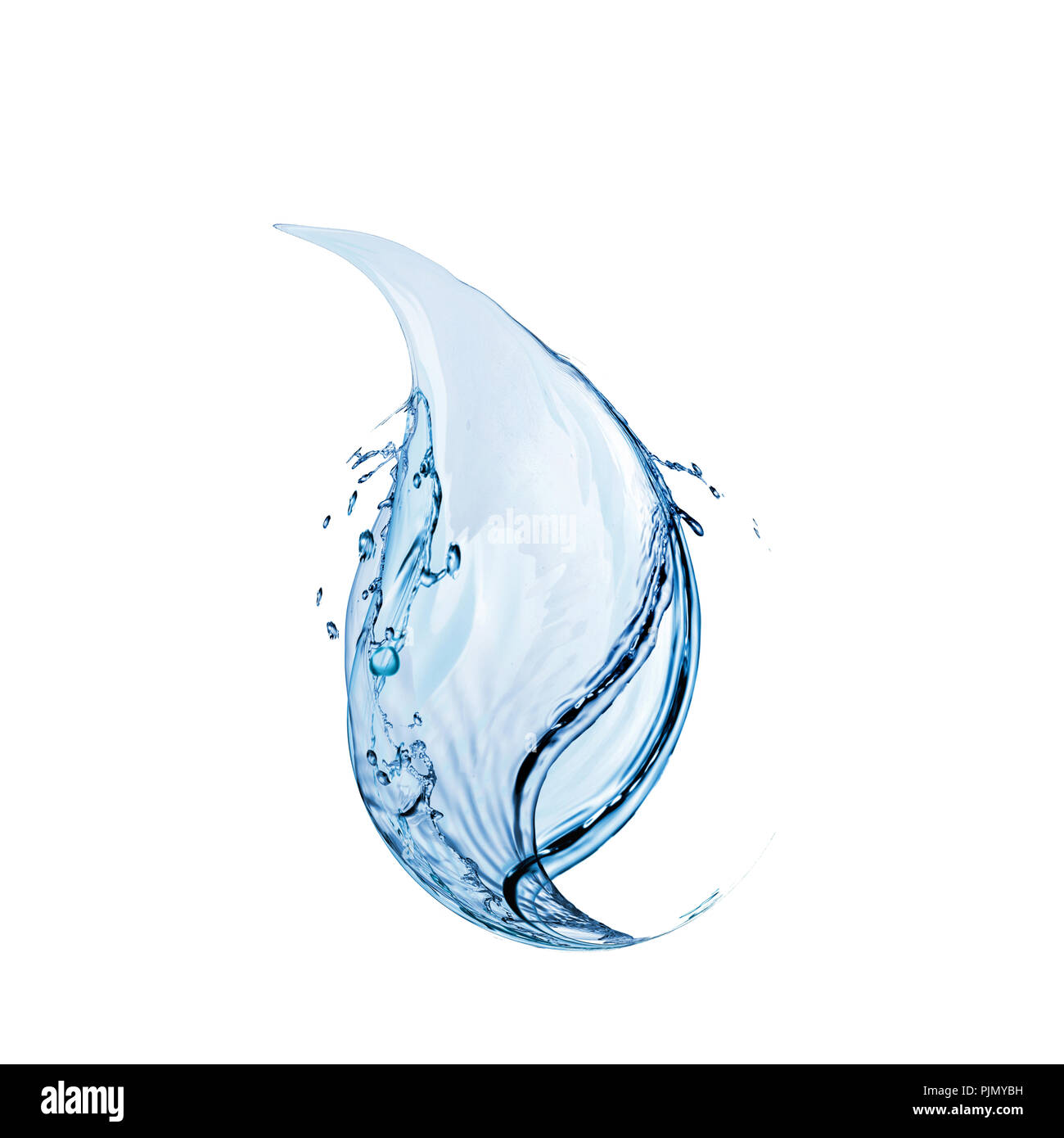 Drops water flow down transparent hi-res stock photography and images ...