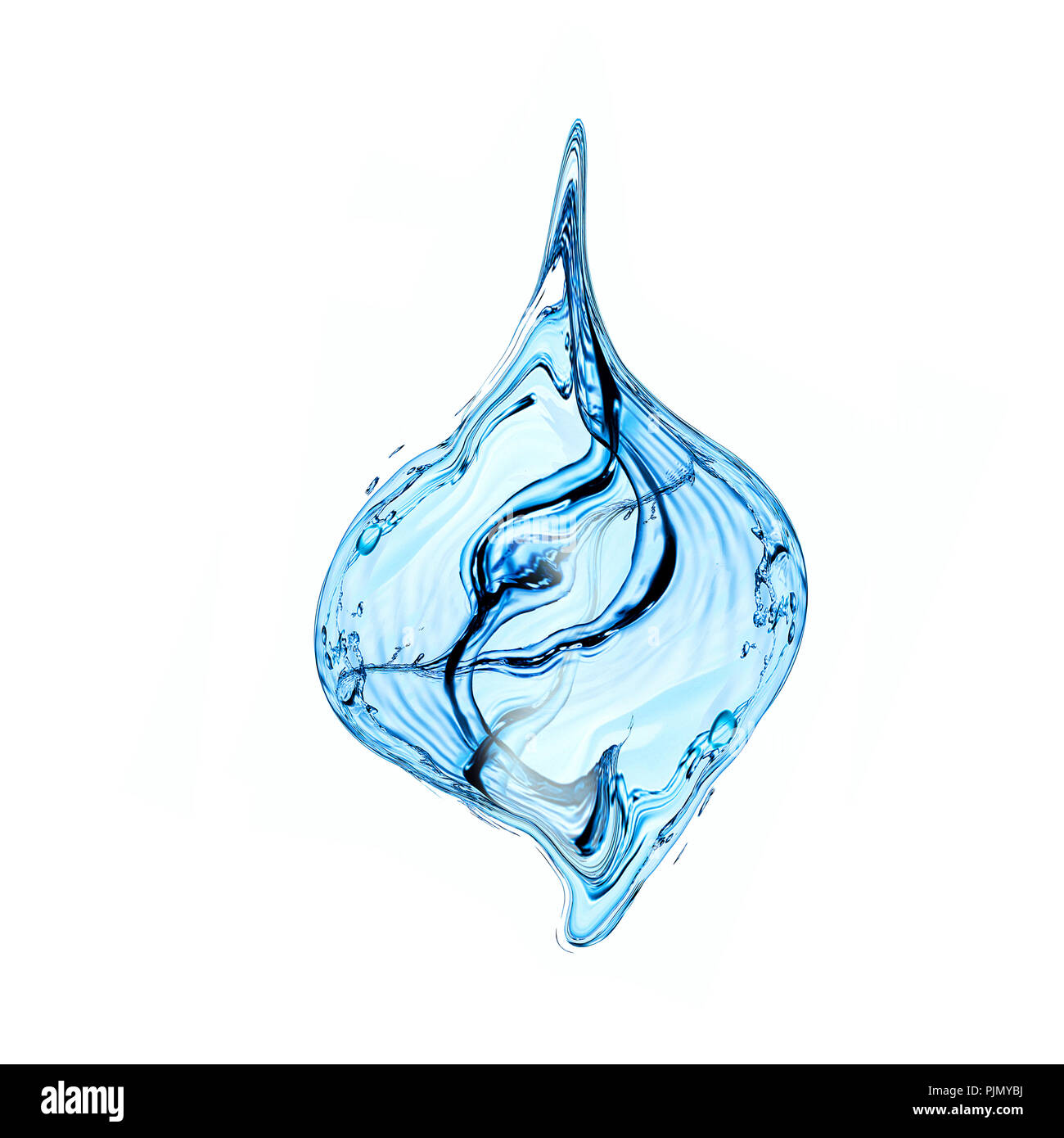 Drops water flow down transparent hi-res stock photography and images ...