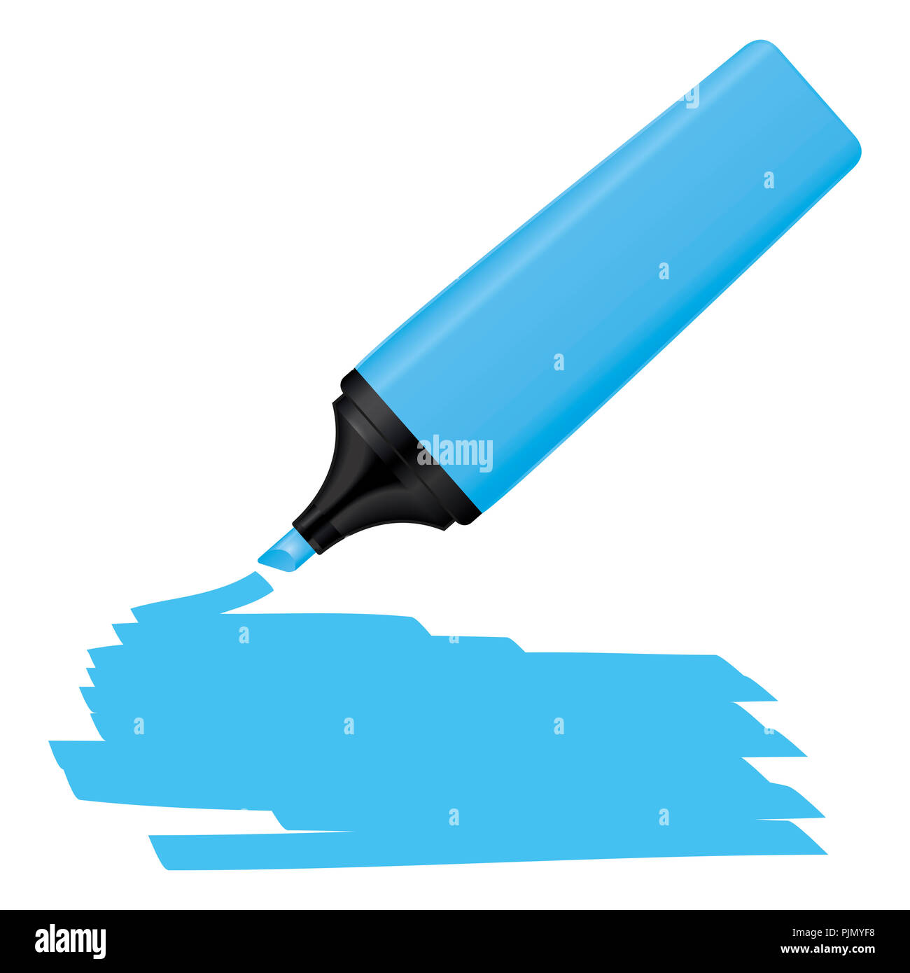 An image of a blue neon text marker Stock Photo - Alamy