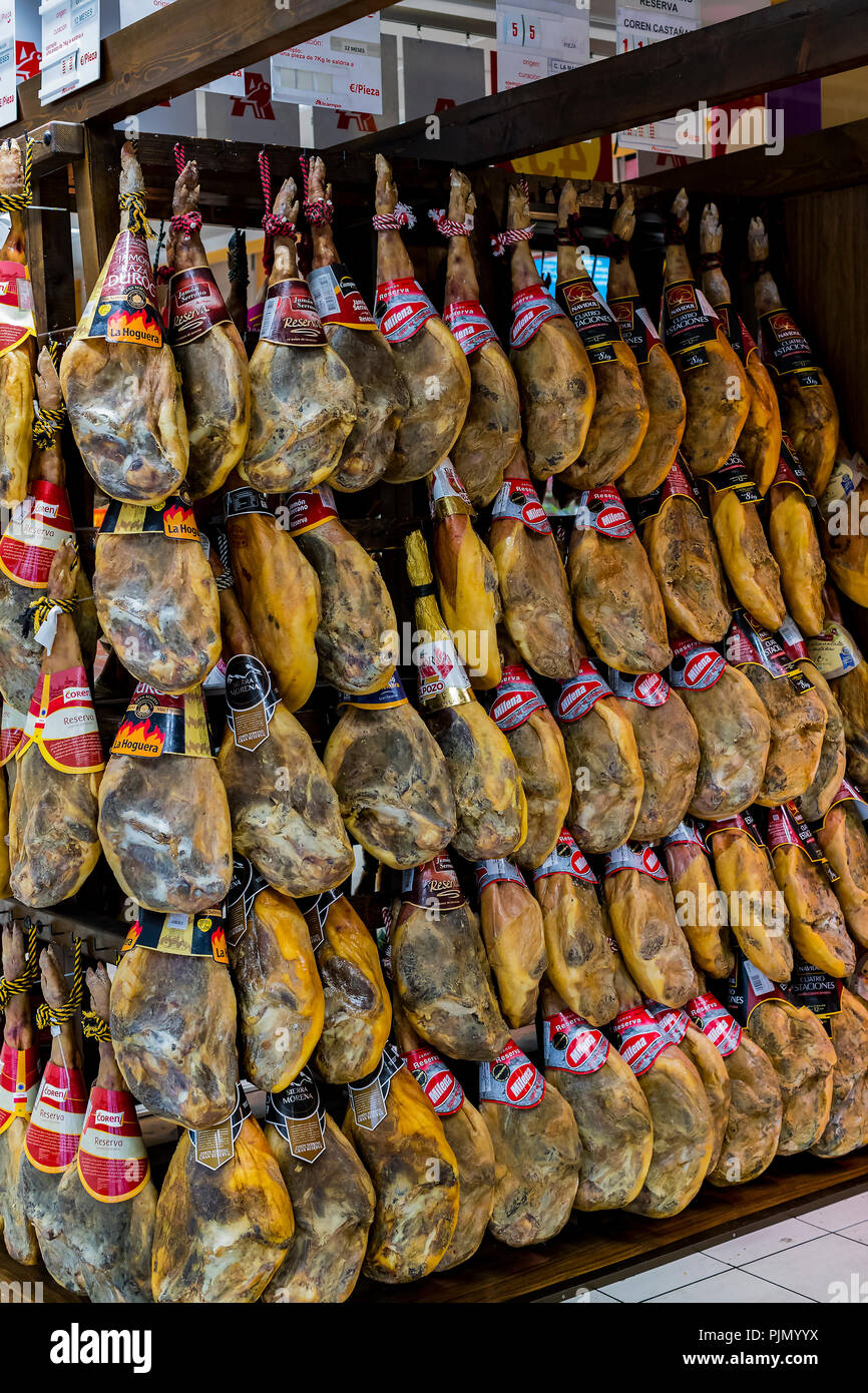 Auchan supermarket shopping trolleys hi-res stock photography and ...